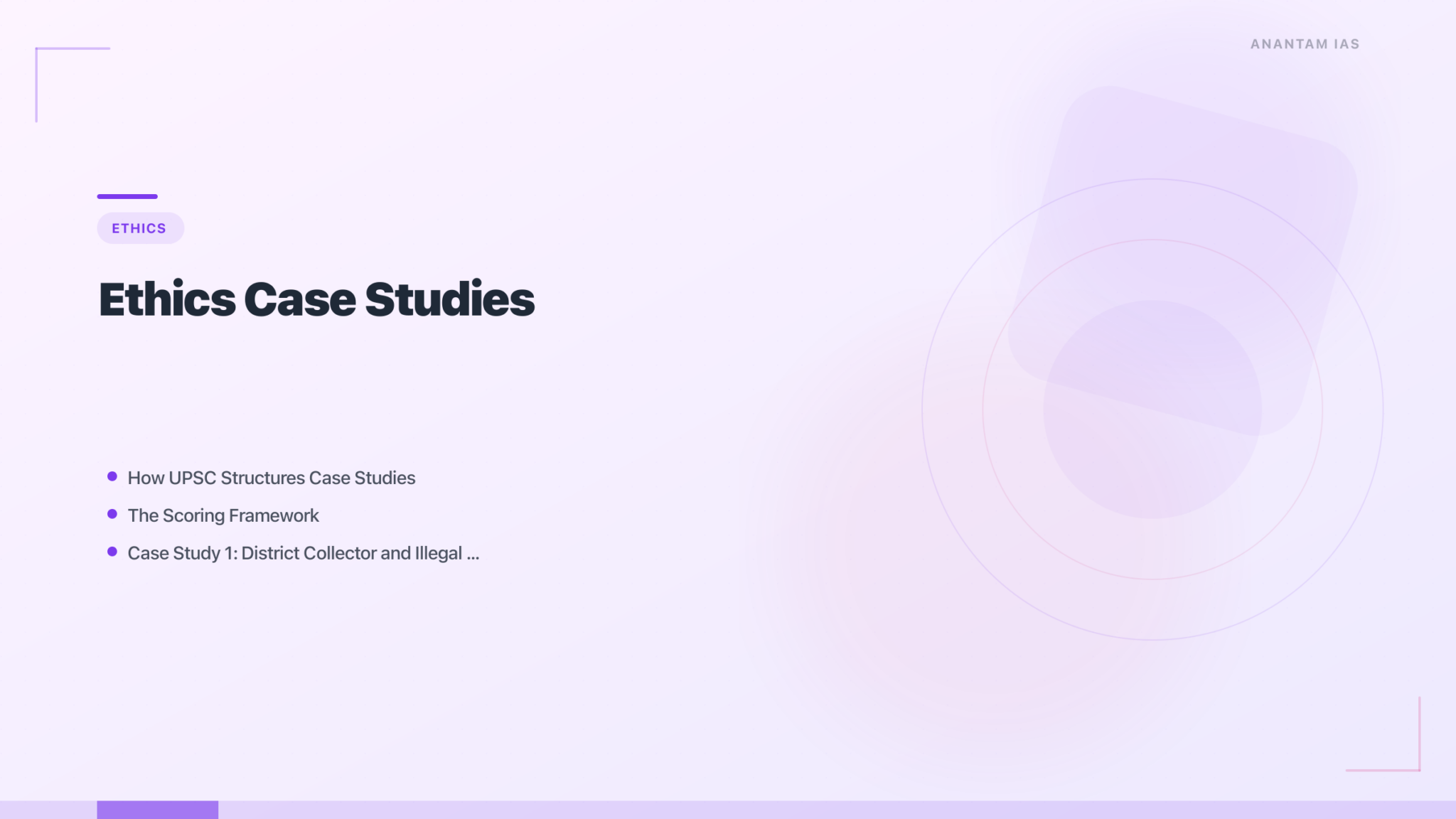 Ethics Case Studies: 15 Practice Scenarios for UPSC GS IV - Anantam IAS