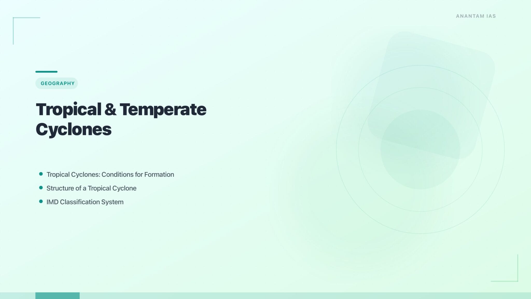 Tropical & Temperate Cyclones: Formation, Structure & Impact on India ...