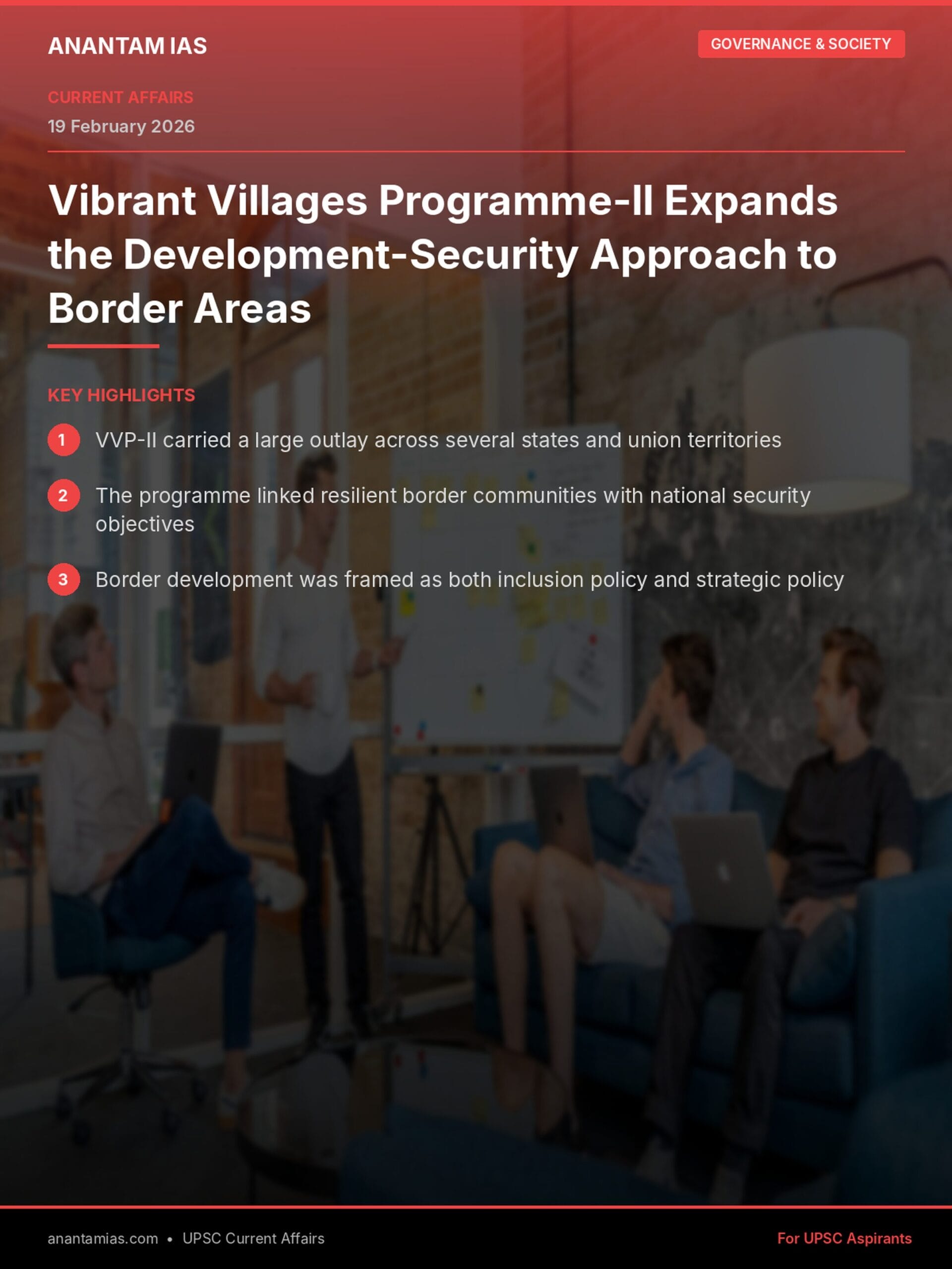 Vibrant Villages Programme-II Expands the Development-Security Approach ...