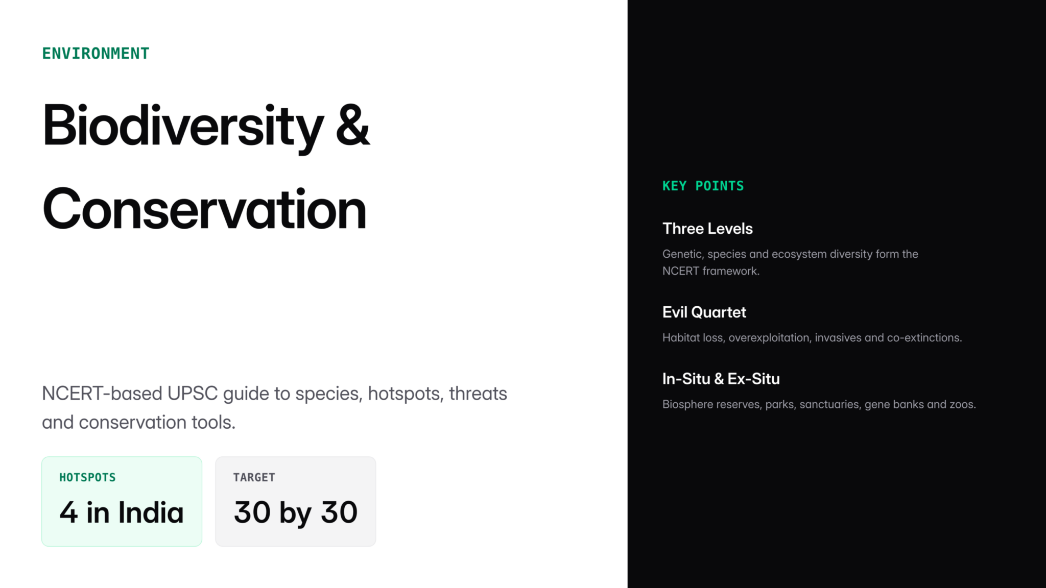 Biodiversity and Conservation: NCERT-Based UPSC Guide - Anantam IAS