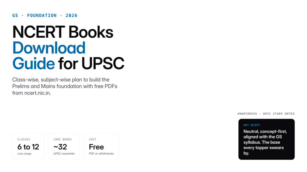 NCERT Books for UPSC: Class-wise Subject List and Download Guide ...