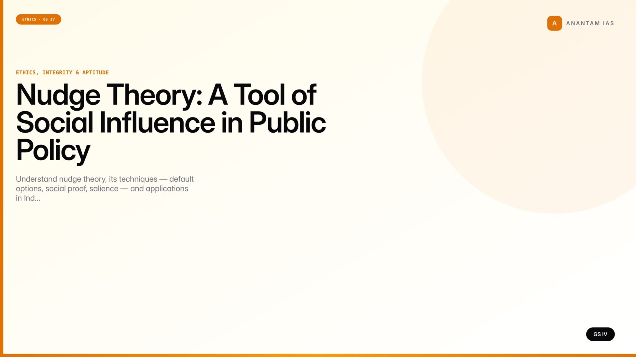 Nudge Theory: A Tool of Social Influence in Public Policy (UPSC Ethics ...