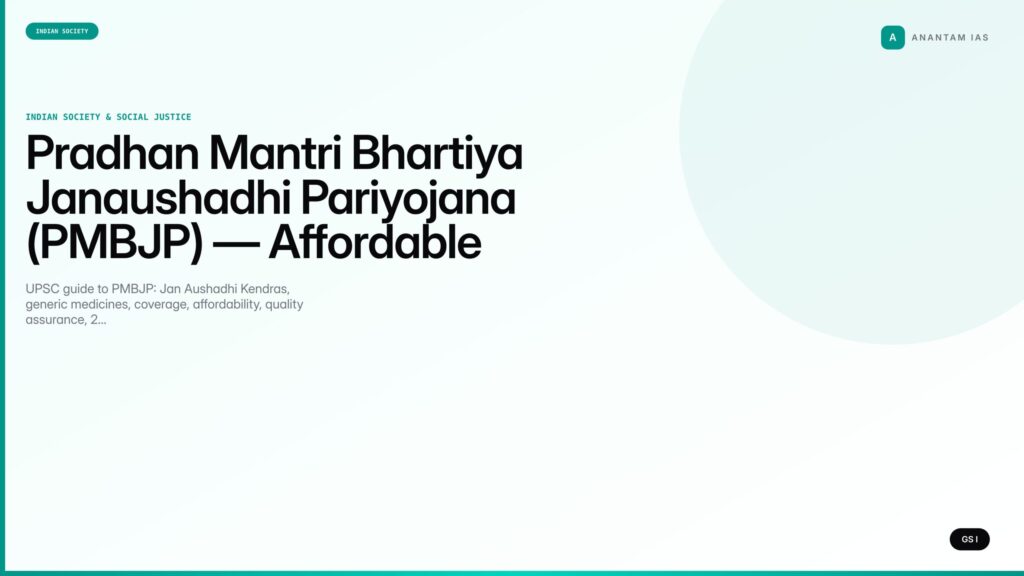 Pradhan Mantri Bhartiya Janaushadhi Pariyojana (PMBJP) — Affordable ...