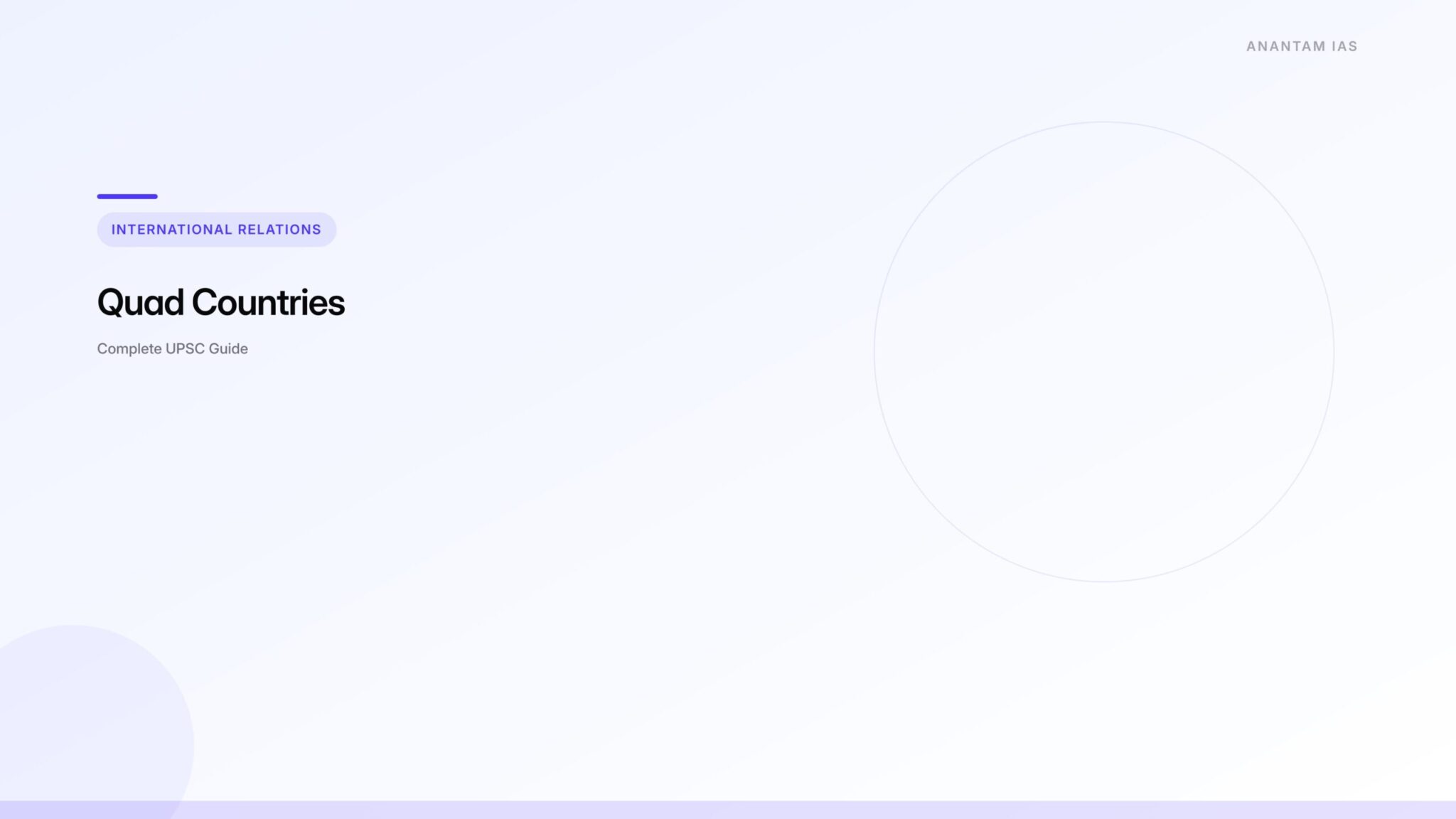 Quad Countries — India, US, Japan, Australia — Origins, Summits & UPSC ...