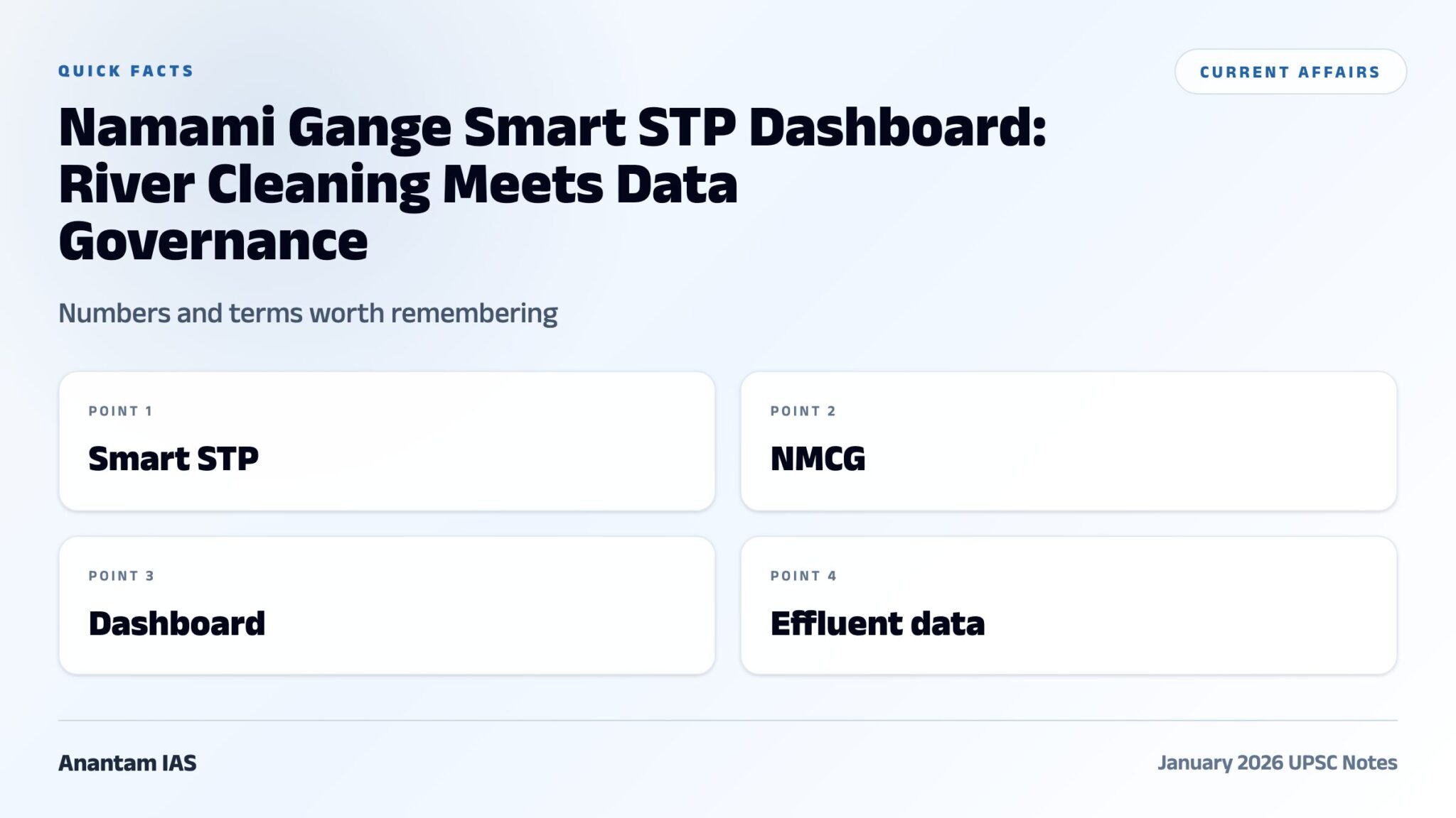 Namami Gange Smart STP Dashboard: River Cleaning Meets Data Governance ...