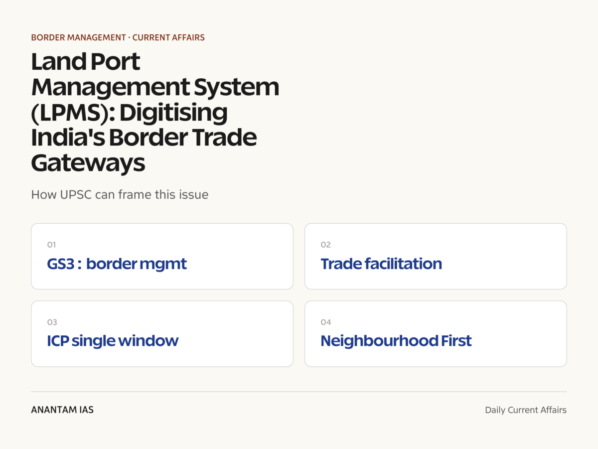 Land Port Management System (LPMS): Digitising India's Border Trade ...